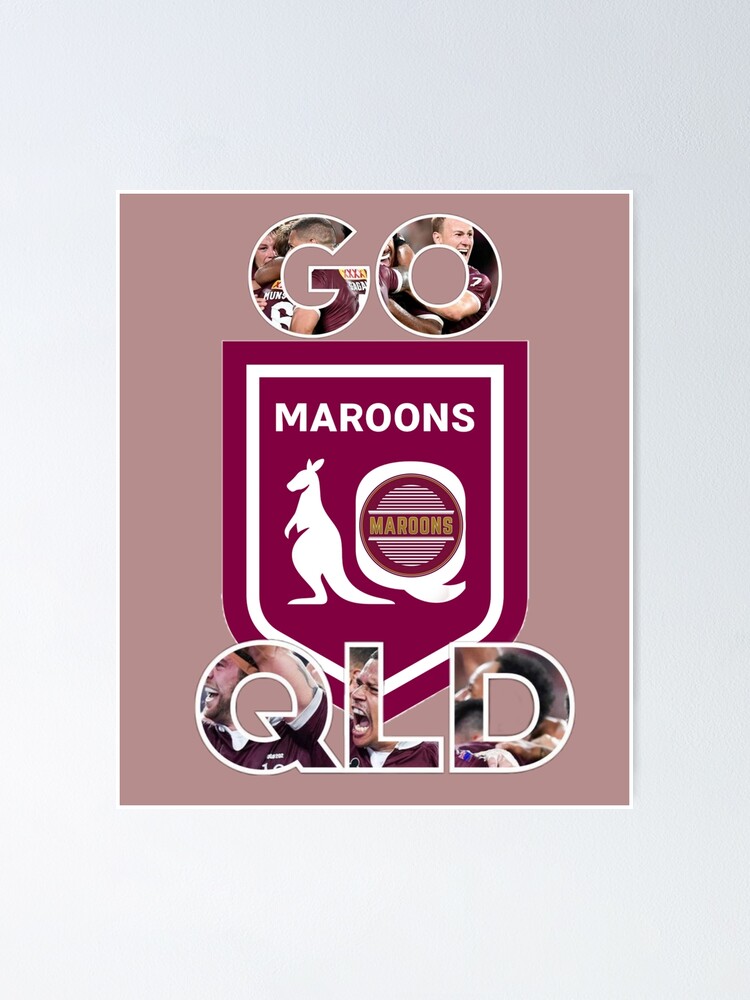 "queensland maroons" Poster for Sale by SarandioSameera | Redbubble