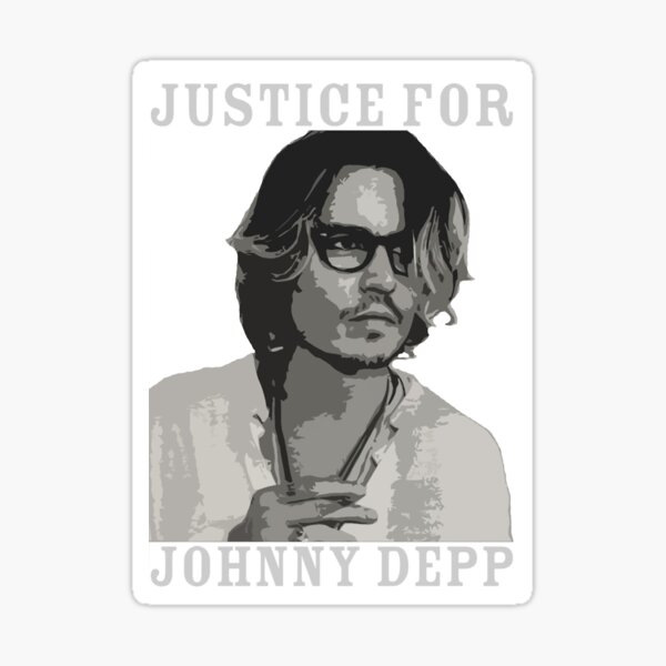 "Gift Music Fans Johnny Handsome Actor Depp Music Vintage" Sticker for ...