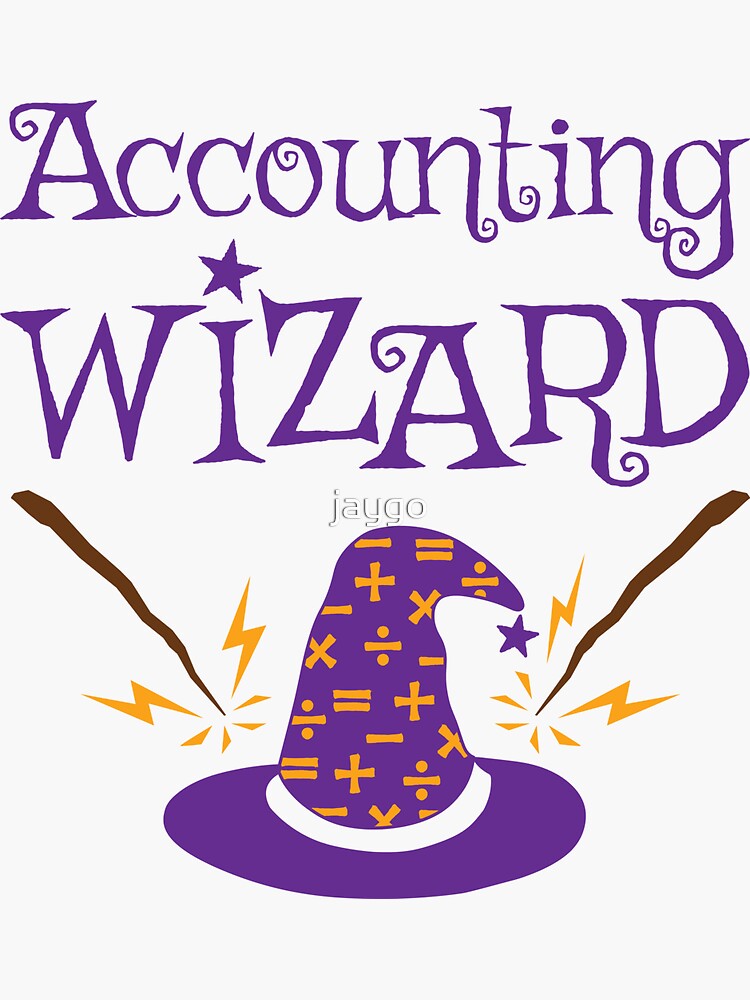 "Accounting Wizard Accountant CPA" Sticker for Sale by jaygo | Redbubble