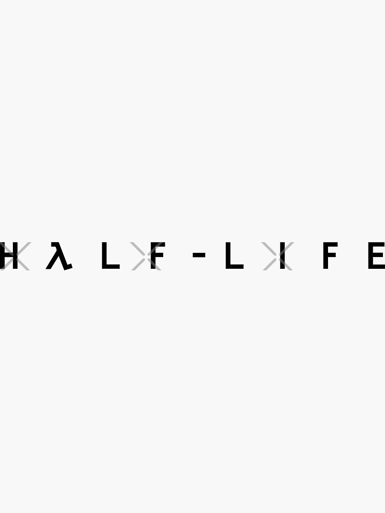 "Half-Life | Original Half-Life Title" Sticker for Sale by LGSmerch ...