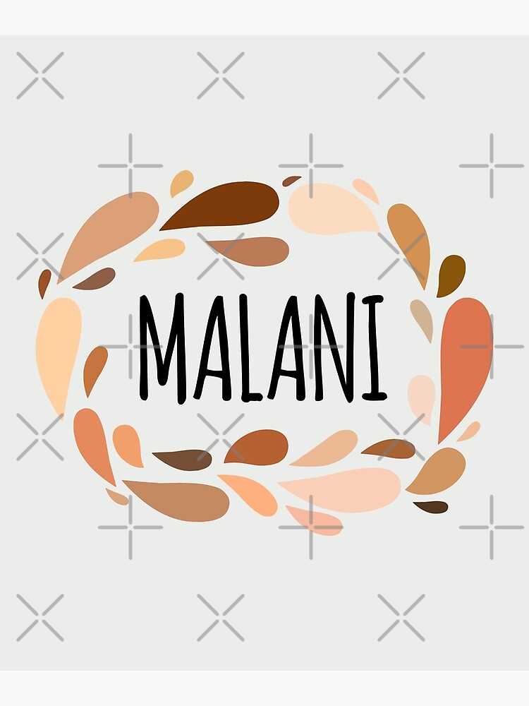 "Malani - Names for Wife Daughter and Girl" Poster for Sale by kindxinn ...