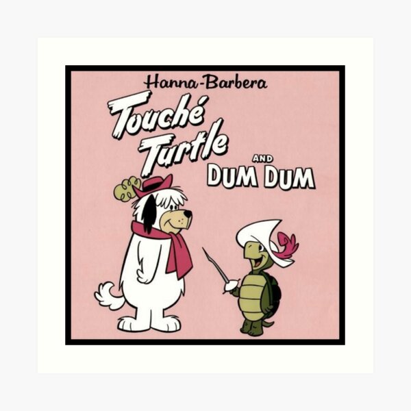 "Touché Turtle and Dum Dum Color and frame" Art Print for Sale by ...