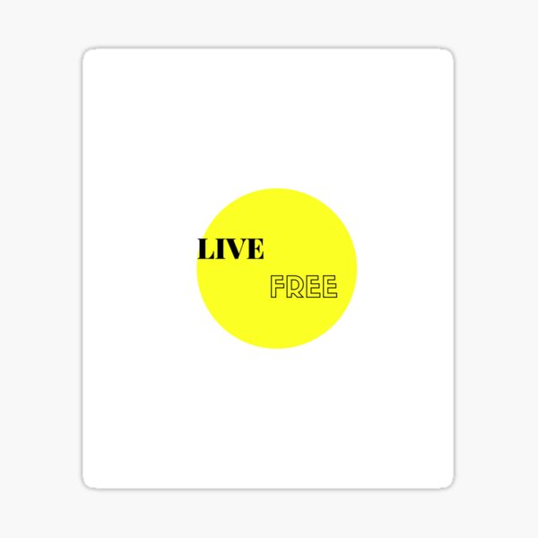 "Freedom " Sticker for Sale by GoodTaste22 | Redbubble