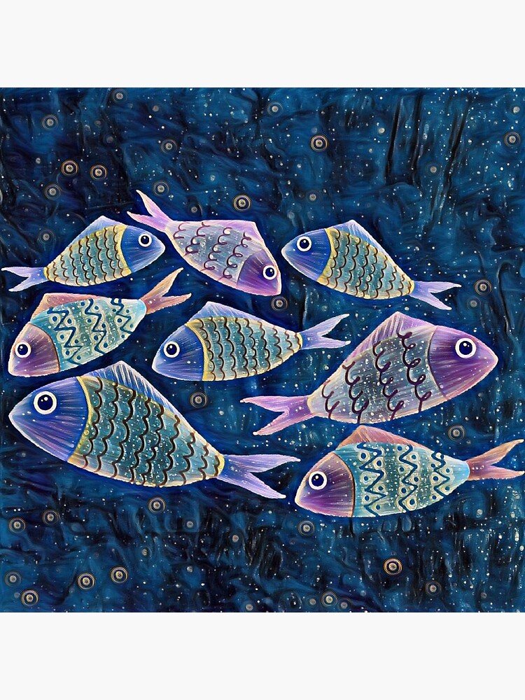 "8 fish" Poster for Sale by seacreaturesDes | Redbubble