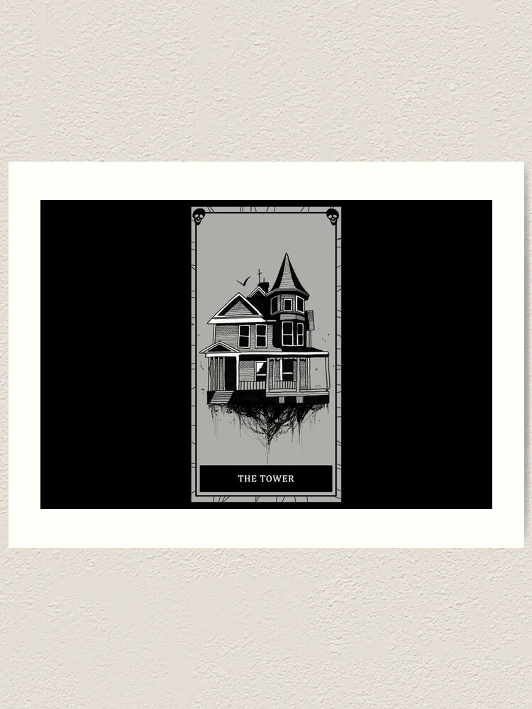 " Phasmophobia The Tower tarot card" Art Print for Sale by NovocainArt ...