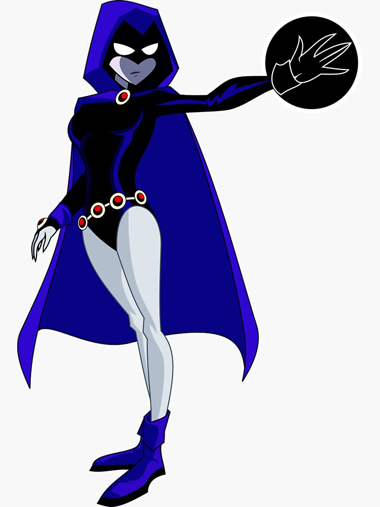"teen titans Raven personality illustration" Sticker for Sale by THRtee ...