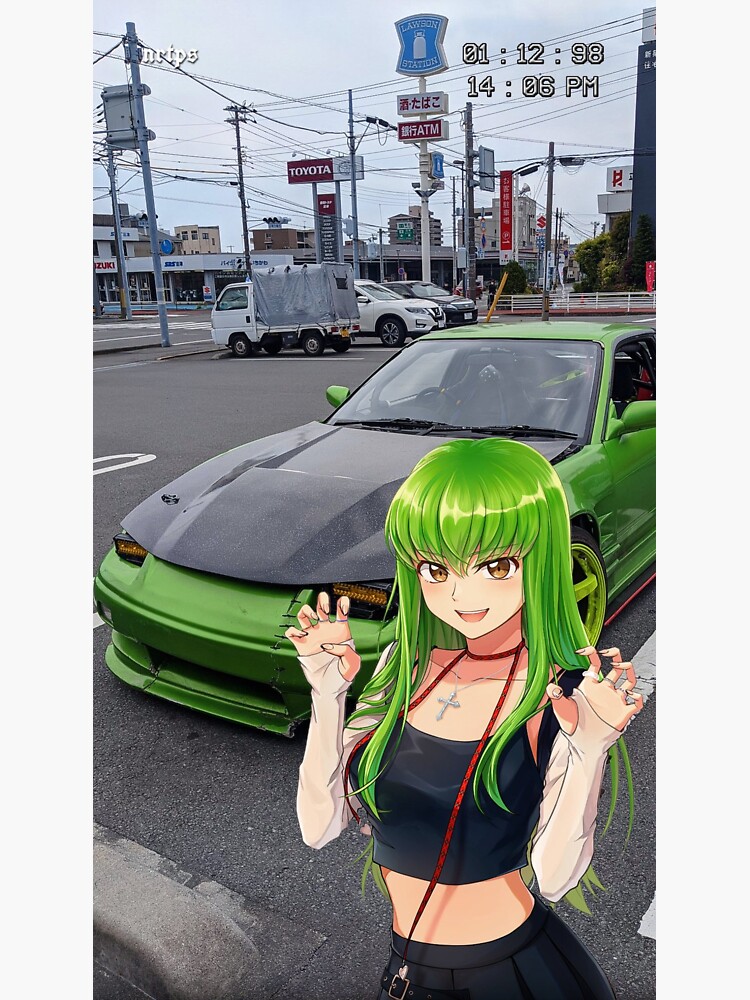 "JDM Anime Girl 2" Sticker for Sale by MattSherman | Redbubble