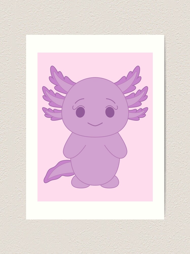 "Purple axolotl" Art Print for Sale by Samuel-Ruhland | Redbubble