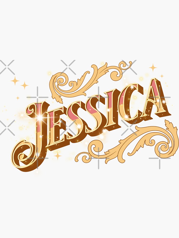 "Jessica" Sticker for Sale by YeshuaCreations | Redbubble