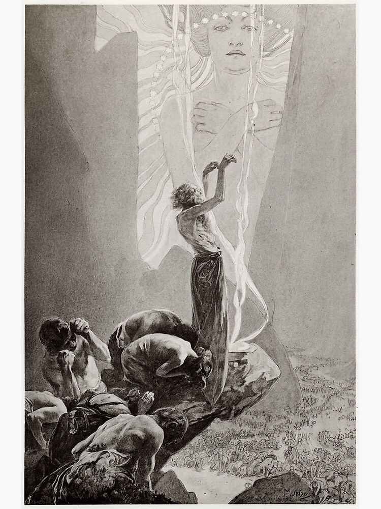 "The Goddess By Alphonse Mucha" Poster for Sale by ArtHistoryLover ...