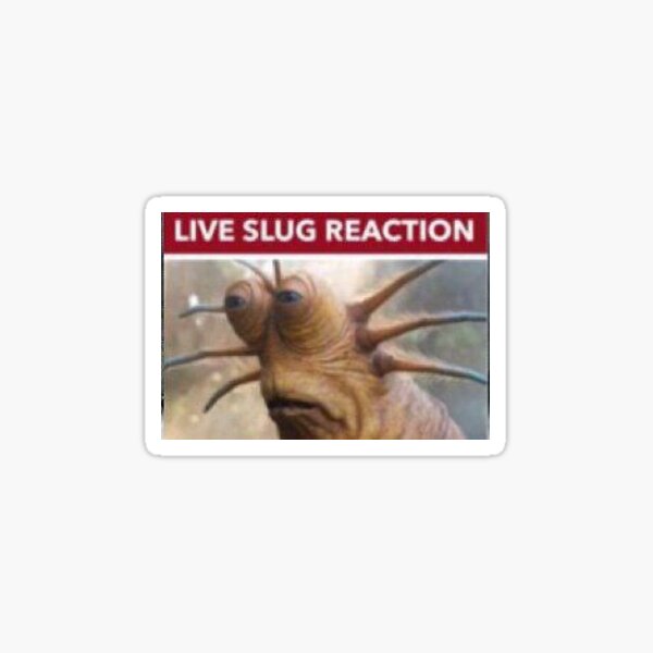 "Slug Reaction" Sticker for Sale by anniebelle3 | Redbubble