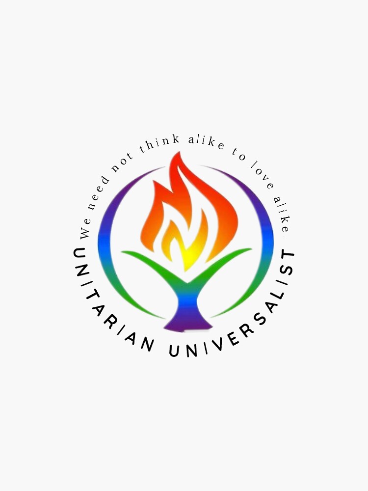 "Unitarian universalist" Sticker for Sale by KCAbdelnour | Redbubble
