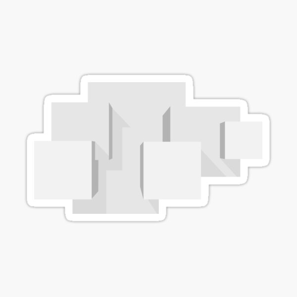 "Cube Cloud" Sticker for Sale by Teenker | Redbubble