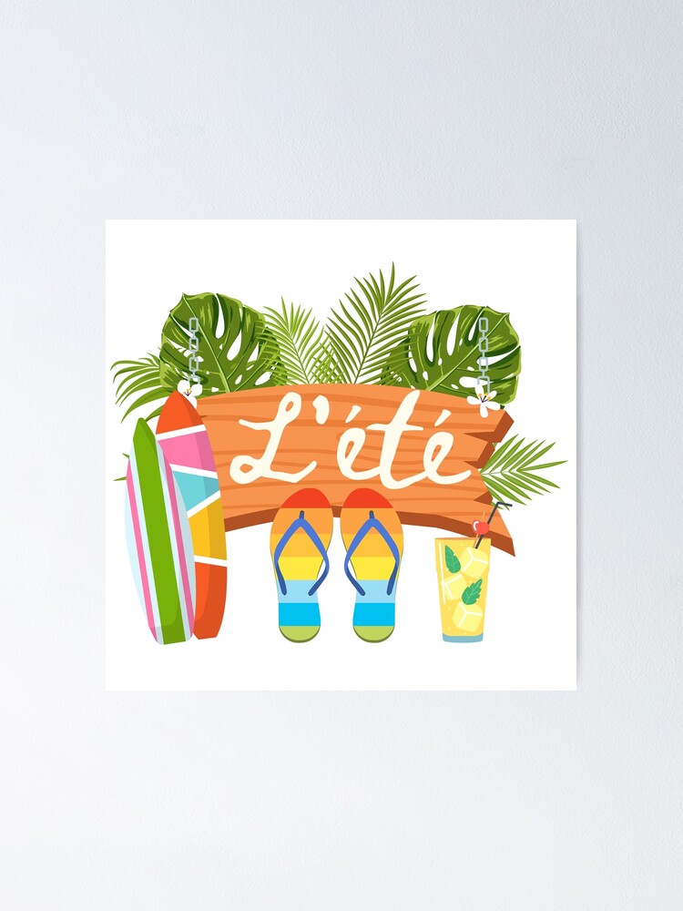 "L'été Summer days" Poster for Sale by Voici | Redbubble