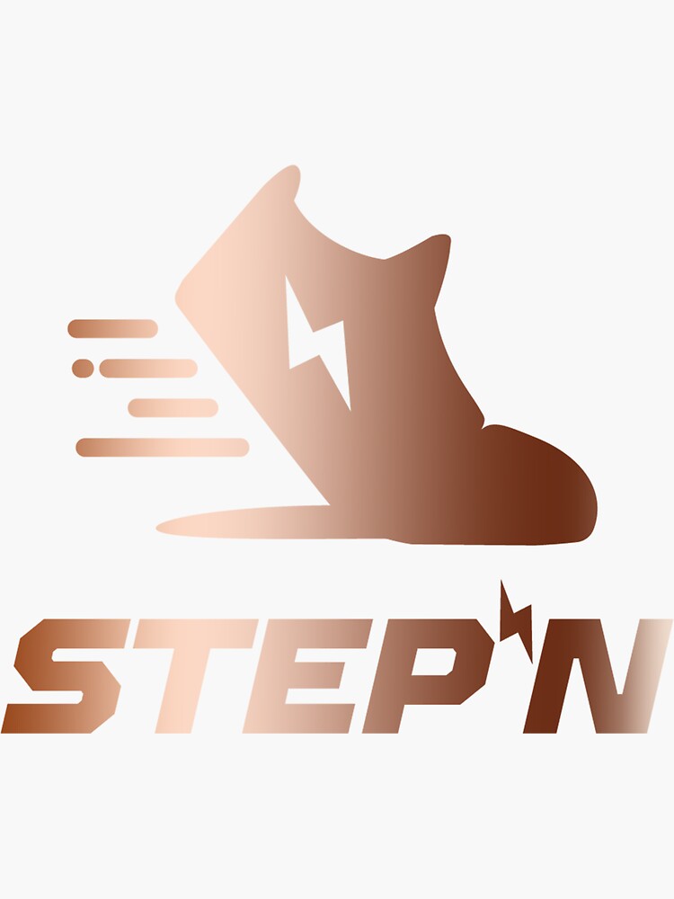 "Stepn rose gold, run win" Sticker for Sale by damscrea | Redbubble