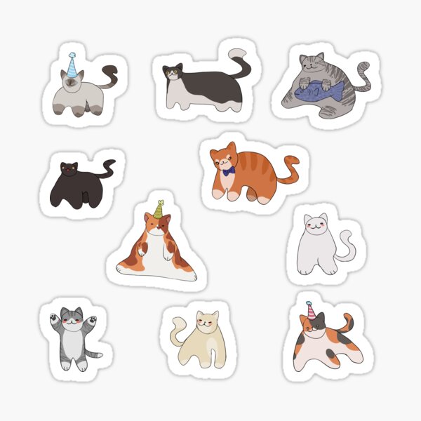 "many small cats batch" Sticker for Sale by papercreatyre | Redbubble