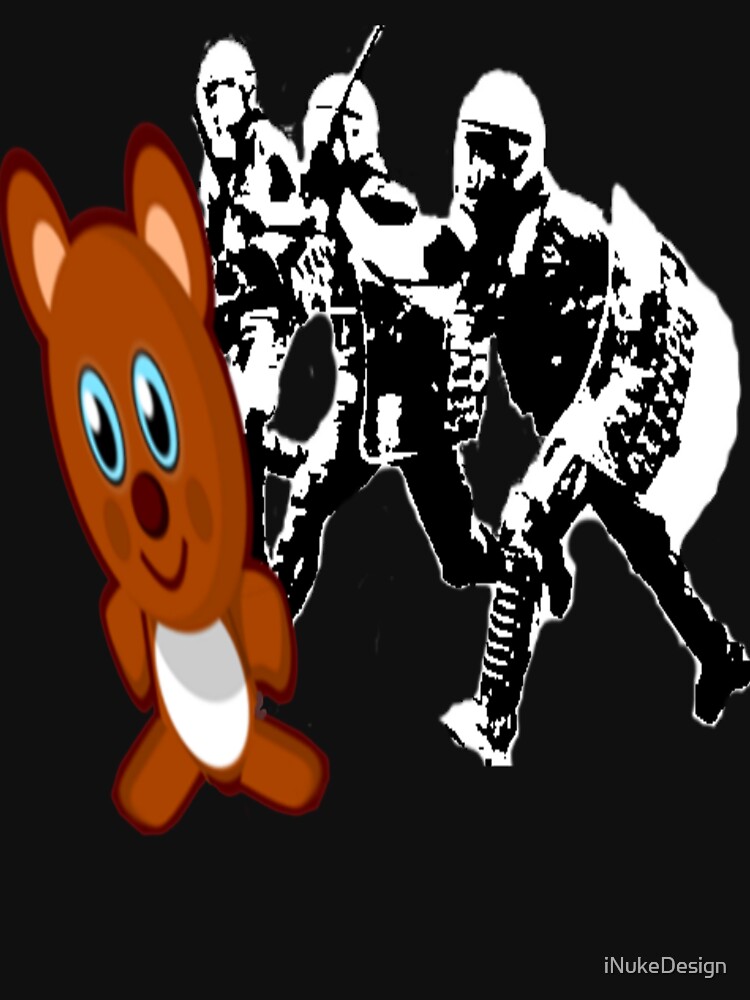 "Riot Cops vs. Teddy Bear 2 | Riotshirt | Police Brutality" T-shirt for ...