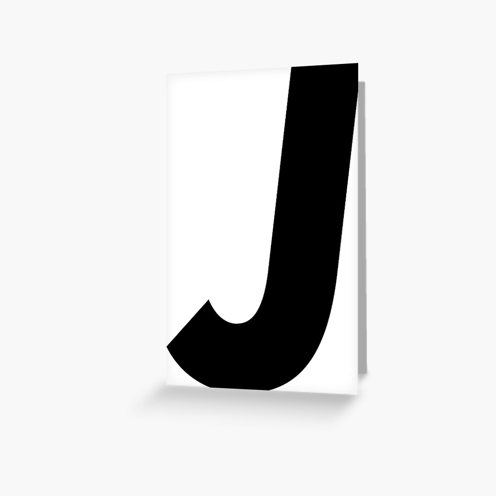 "Letter j Word jota letra jj" Greeting Card by ZooOfArt | Redbubble