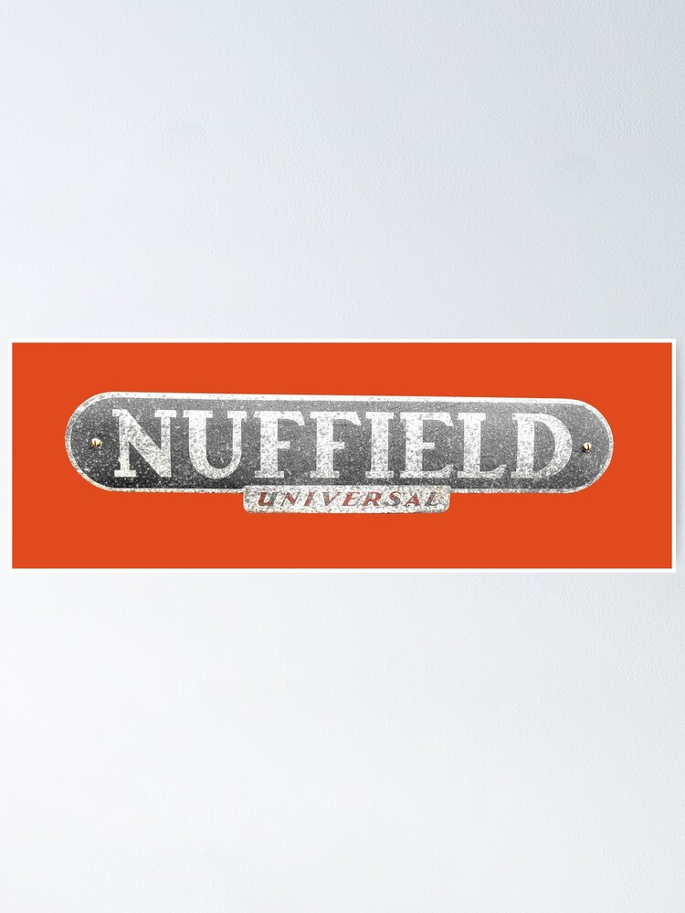 "Nuffield vintage British tractor emblem" Poster for Sale by ...