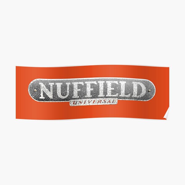 "Nuffield vintage British tractor emblem" Poster for Sale by ...