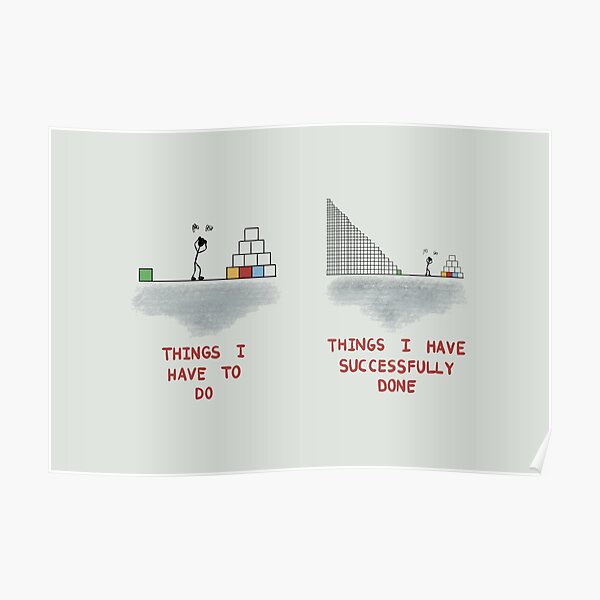 "Things I Have to Do, Things I Have Successfully Done" Poster for Sale ...