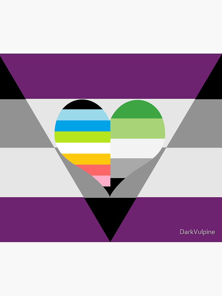 "Queer Aromantic Aegosexual Pride Flag" Sticker for Sale by DarkVulpine ...