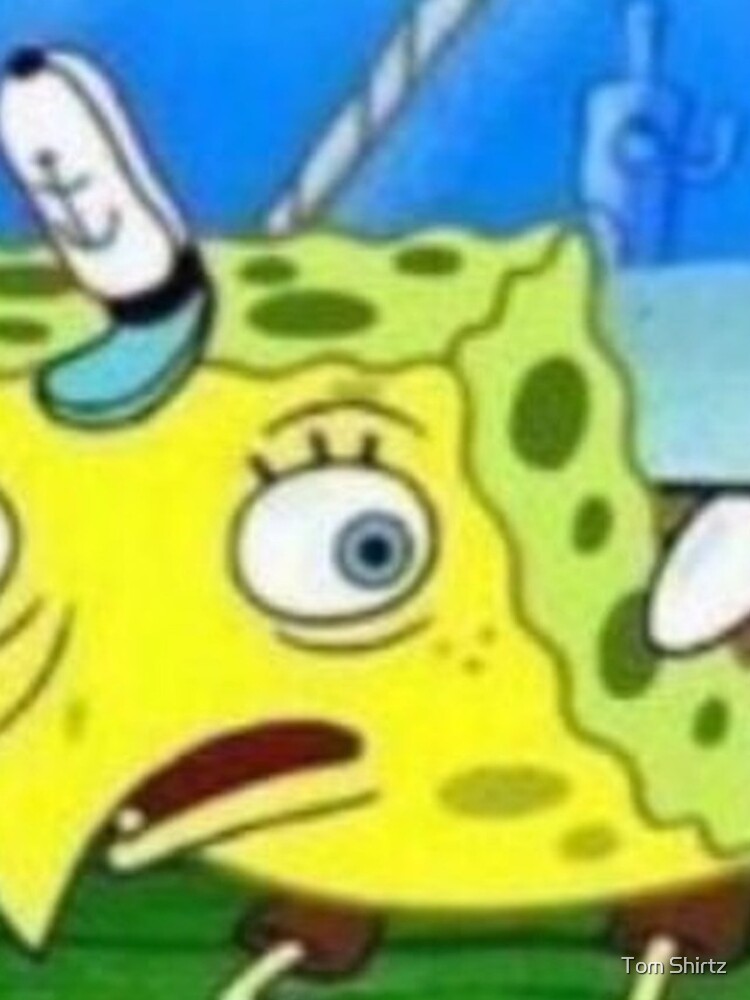 "Sponge Mock Meme" iPhone Case for Sale by ToppaForTheLols | Redbubble