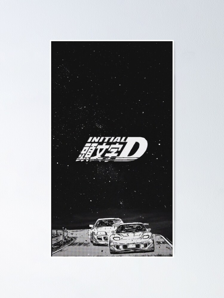 "Initial D RX7 and Supra" Poster for Sale by Ultrajdmlover | Redbubble