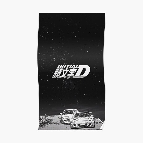 "Initial D RX7 and Supra" Poster for Sale by Ultrajdmlover | Redbubble