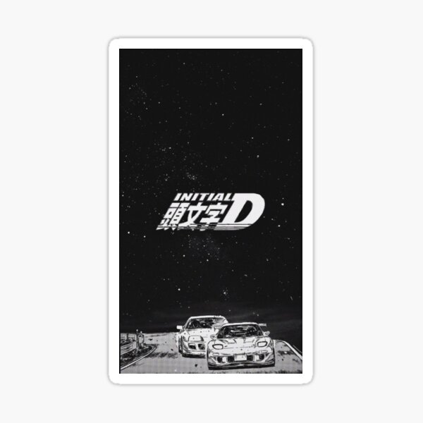 "Initial D RX7 and Supra" Sticker for Sale by Ultrajdmlover | Redbubble