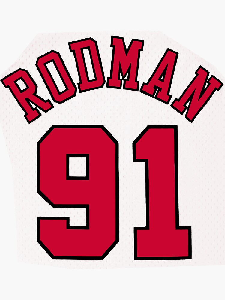 "Rodman 91" Sticker for Sale by elrondmur | Redbubble