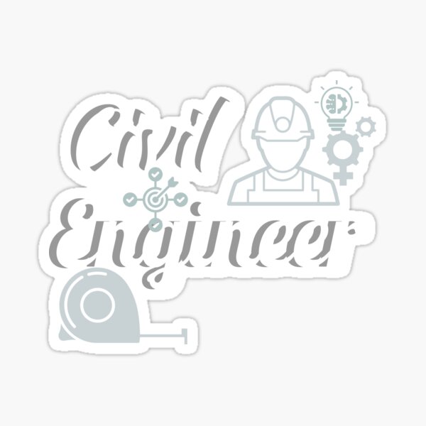 "civil engineering design" Sticker for Sale by MR-TIMZ-ART | Redbubble
