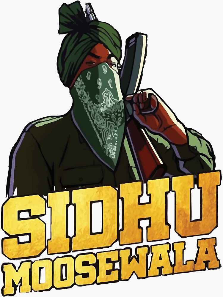 "sidhu moose wala" Sticker for Sale by IRCPlumbing1 | Redbubble