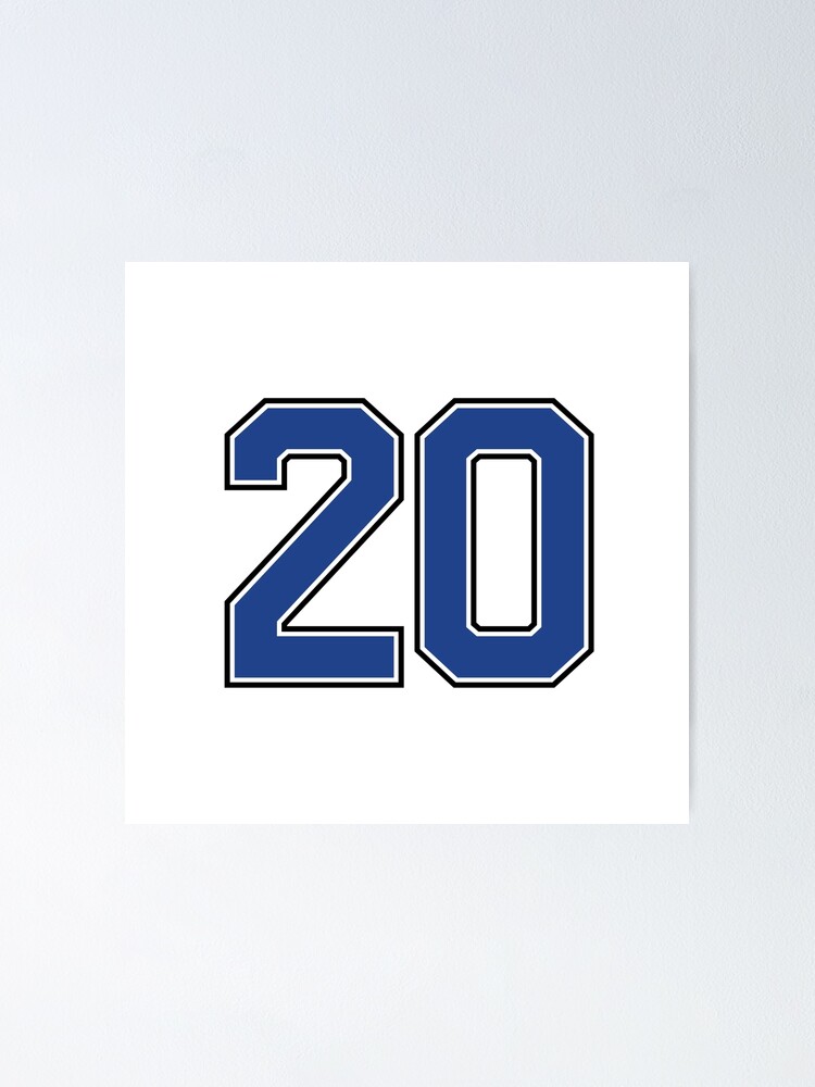 "Number 20 lucky sports jersey twenty" Poster for Sale by HeavyStyle ...