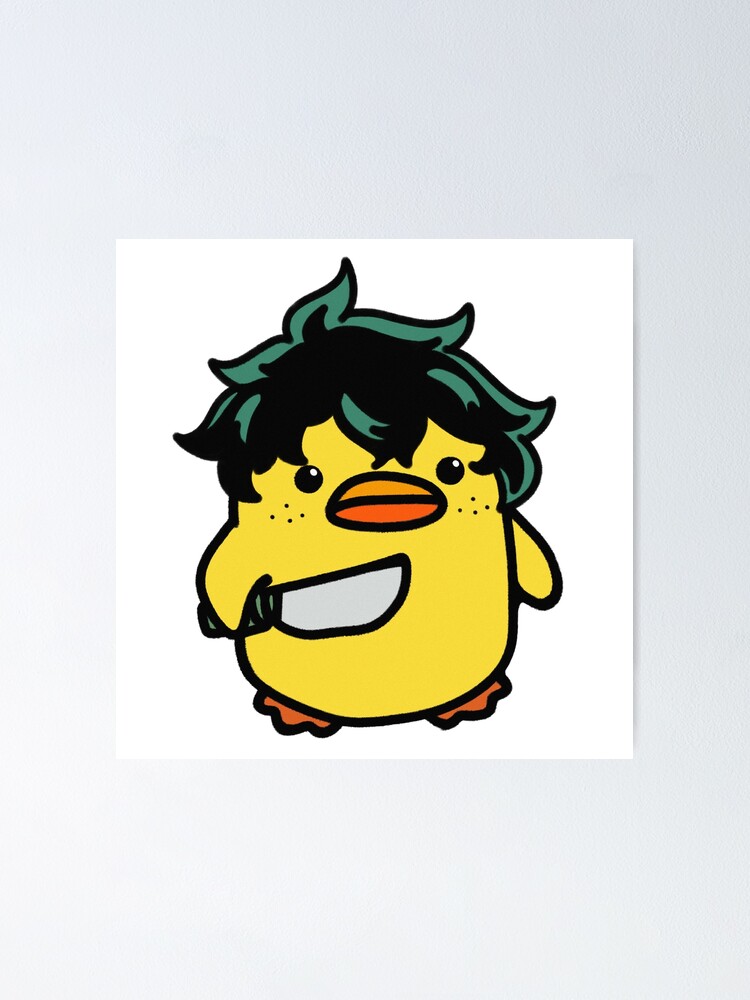 "Deku Duck with Knife" Poster for Sale by Aizyshop | Redbubble