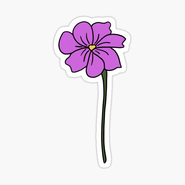 "Violet flower" Sticker for Sale by fireyramekin1 | Redbubble