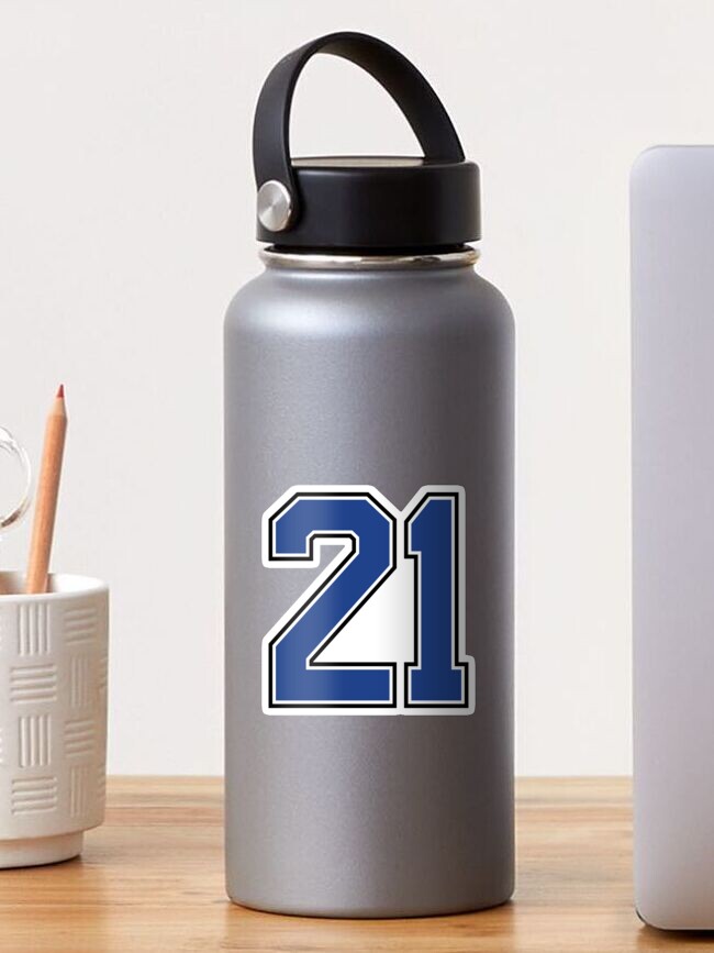 "Number 21 lucky sports jersey twenty one" Sticker for Sale by ...