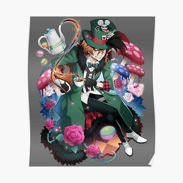 "Atsushi'S Fight Good Ending Chuuya Mayoi Card Graphic For Fans" Poster ...