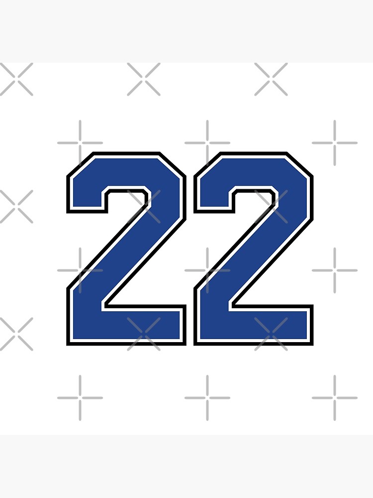 "Number 22 lucky sports jersey twenty two" Poster for Sale by ...
