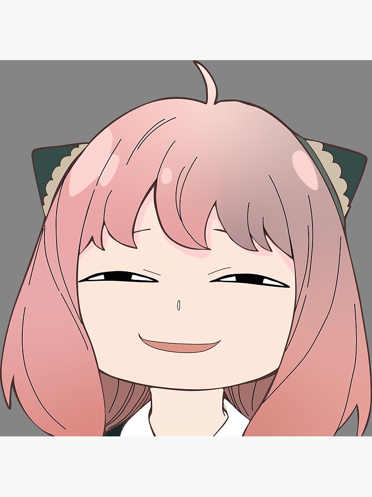 "Spy_Family Anya_Forger Smug_Face Och" Poster for Sale by EdythMurray ...