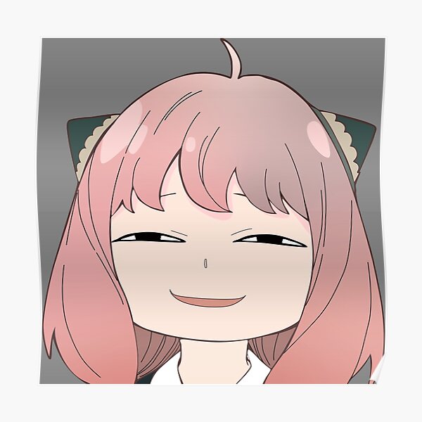 "Spy_Family Anya_Forger Smug_Face Och" Poster for Sale by EdythMurray ...