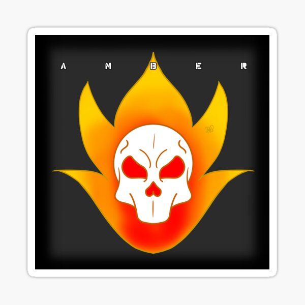 "Amber Logo" Sticker for Sale by Flaincot | Redbubble