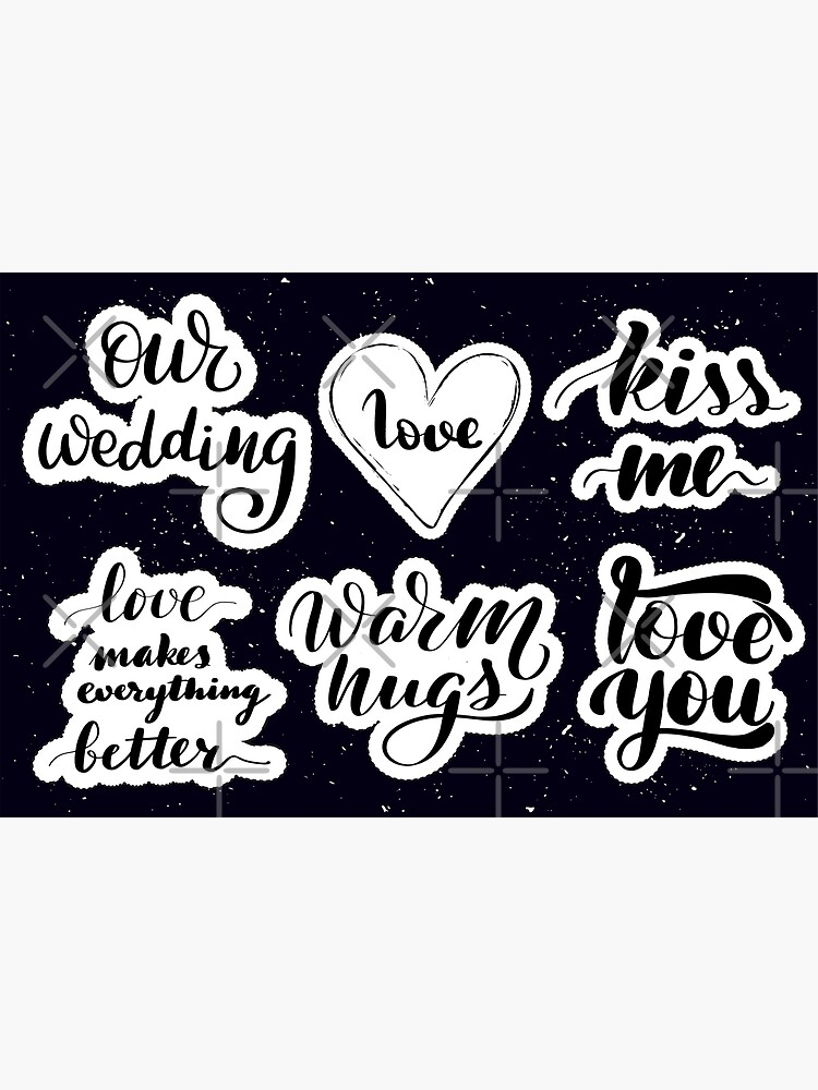 "Handwritten Love words Sticker pack" Poster for Sale by Infinity-Media ...