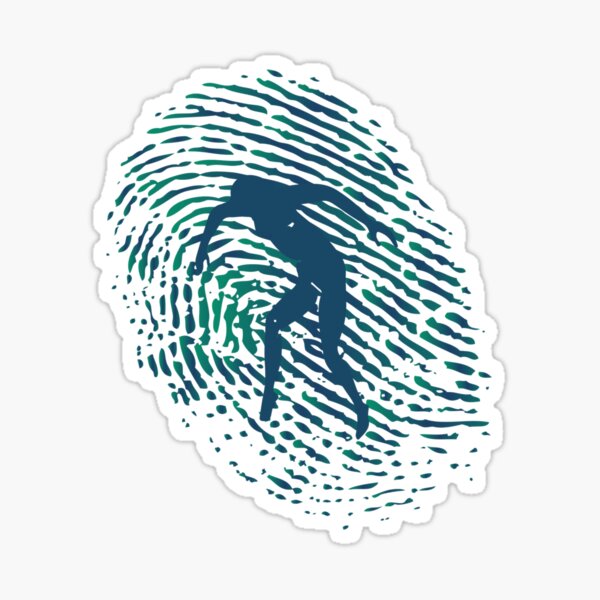 "FINGERPRINT" Sticker for Sale by Vucko021 | Redbubble