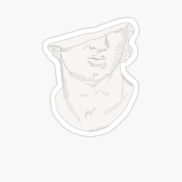 "Statue Head" Sticker for Sale by emma-bryer | Redbubble