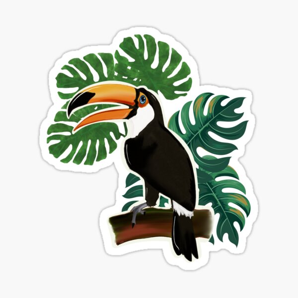 "Tuca o tucano" Sticker for Sale by Artnowhere | Redbubble