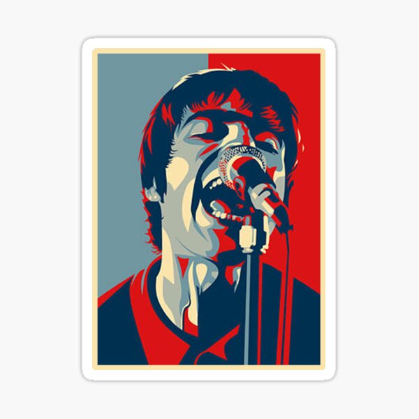 "LIAM GALLAGHER" Sticker for Sale by ragatgere | Redbubble