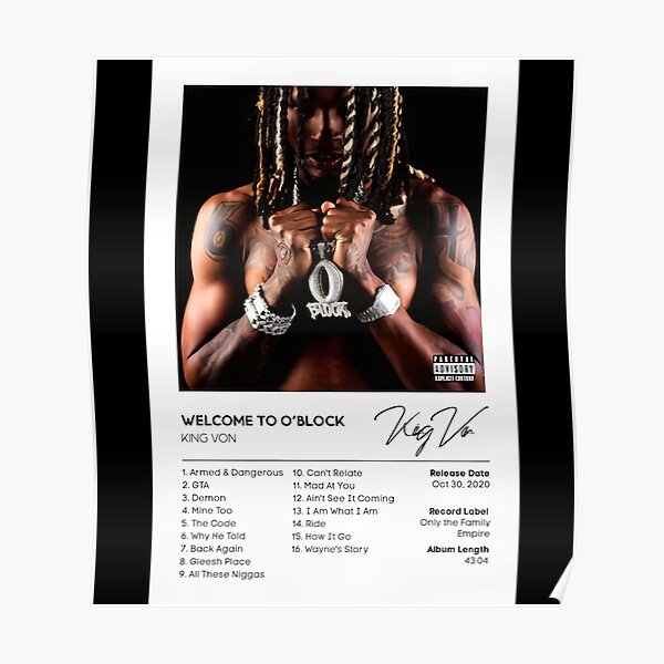 "Welcom To O'block Album Cover Poster Classic T-Shirt" Poster for Sale ...