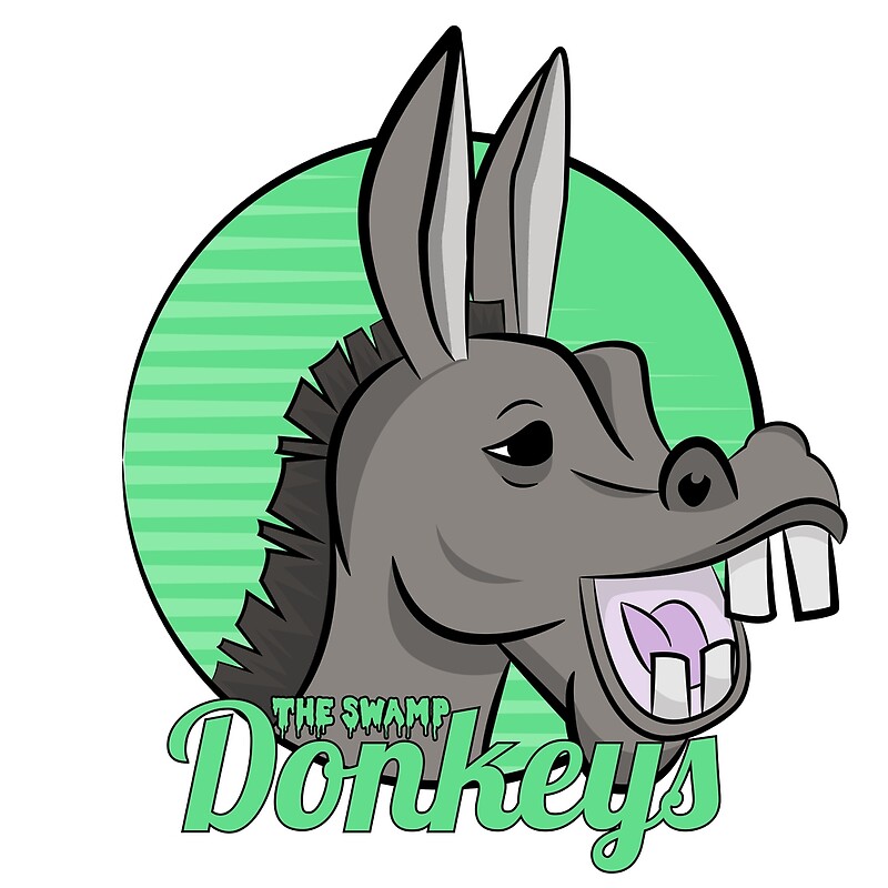 "The Swamp Donkeys Logo" by Dows | Redbubble