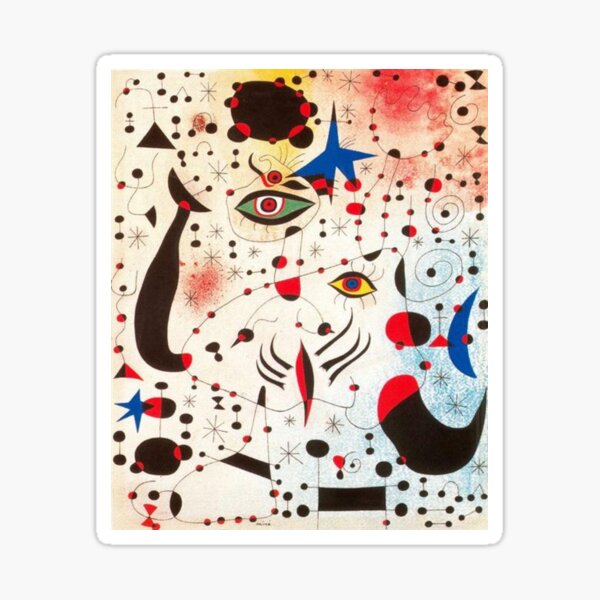 "joan miro" Sticker by itsmeart | Redbubble